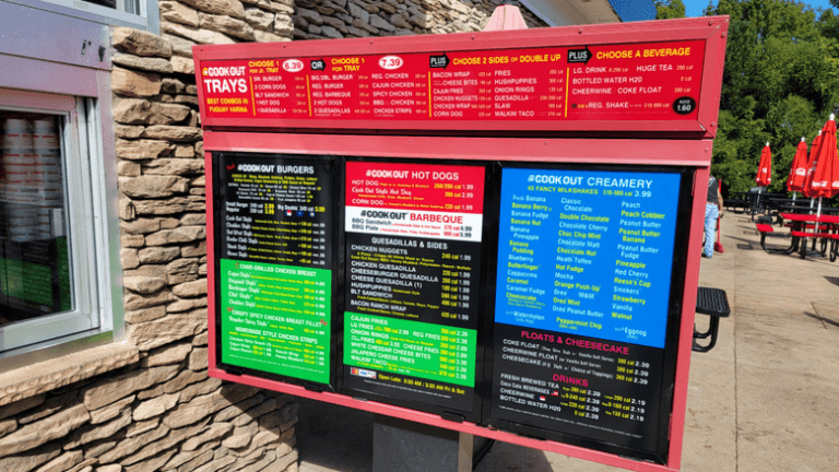 Cookout Menu 2025 – Full Cookout Menu with Prices